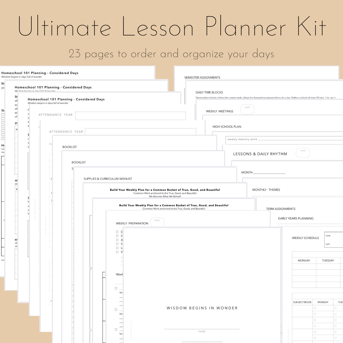 Ultimate Lesson Planner Kit – Jen Mackintosh