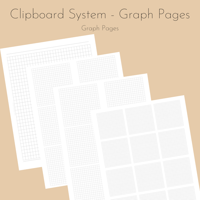 Graph Set of Printable Planning Pages – Jen Mackintosh